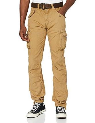 Schott NYC TRBATLE70PK2 Pantalon, Beige, 32W Homme