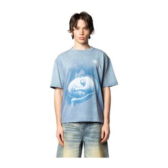 Misbhv Misbhv, Homme, Tops, Bleu, Taille: 2XL Moonlight Sonata T-Shirt