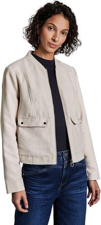Street One Damen A212532 Cord-Blouson, Smooth Sand Beige, 46 EU