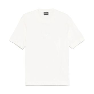 Emporio Armani Wei&szlig;e T-Shirts und Polos Crew Neck - - Tops - Herren - Wei&szlig; - S