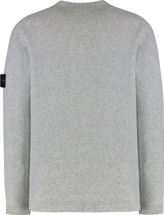 Stone Island Wool-Blend Crew-Neck Sweater - Gray