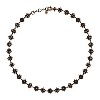 John Richmond Femme, Accessoires, Brun, Taille: ONE Size Collier Choker Fleur