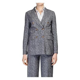 Circolo 1901 Zweireihiger Blazer - - Jackets - Damen - Grau - 2XL