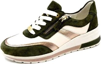 Ara Damen NEAPEL Sneaker, Thyme,Platin,Cream, 38.5 EU