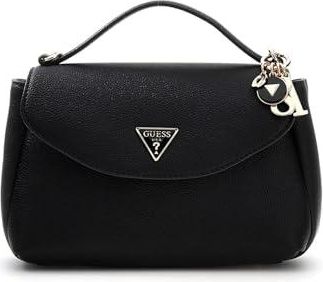 Guess sac &agrave; &eacute;paule bandouli&egrave;re sac &agrave; main Evie Top Handle Flap Bag Black noir