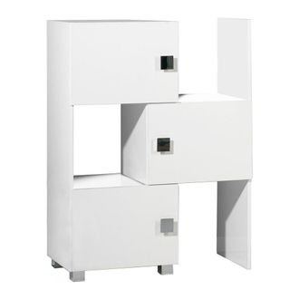 Schildmeyer 105849 Schieberegal, 47-78 x 101 x 34,5 cm, wei&szlig;