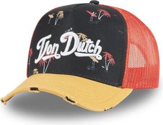 Von Dutch Casquette Homme & Femme Ajustable, Casquette Trucker Print TU