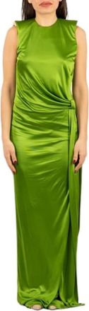Elisabetta Franchi Femme, Robes, Vert, Taille: 38 FR Robe de Soir&eacute;e Tapis Rouge