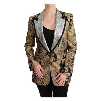 Dolce & Gabbana Einreihiger 1-Knopf-Blazer - - Jackets - Damen - Mehrfarbig - M