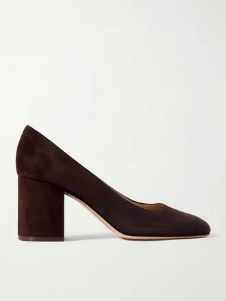 Gianvito Rossi Escarpins En Daim Joelle 70 - Marron