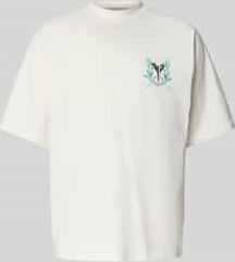 Carlo Colucci Oversized T-Shirt mit Label-Print