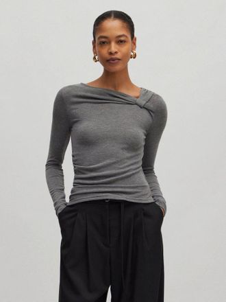 Edited Langarmshirt Karter (1-tlg) Wickel-Design