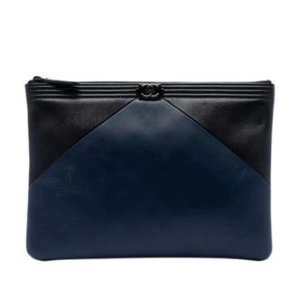 Chanel Pochette en cuir Pre-owned - Femme - Pre-owned - Multicolore - Taille: ONE Size