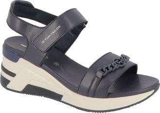 Tom Tailor Tom Tailor Damen 5399302 Keilsandale, Navy, 40 EU