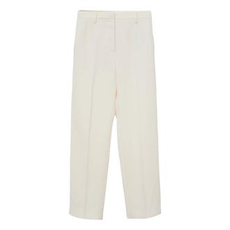 Day Birger Et Mikkelsen Elegante Straight-Leg Gabardine Hose - - Trousers - Damen - Wei&szlig; - S