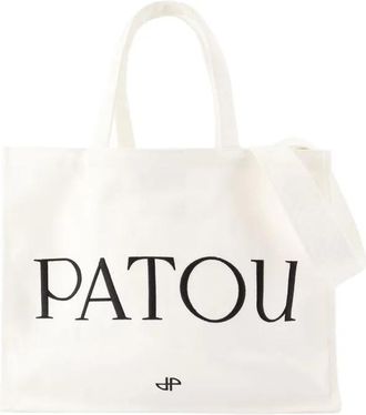 Patou Shopper & Totes - Large Shopper Bag - Cotton - White - Gr. unisize - in Weiß - für Damen