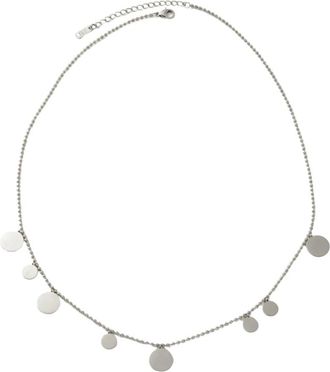 Dansk Copenhagen Nora Waterproof Silver Stainless Steel Long Necklace - Brushed Finish - - Accessories - Damen - Grau - ONE SIZE