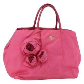 Prada Sac &agrave; main en nylon Pre-owned - Femme - Pre-owned - Rose - Taille: ONE Size