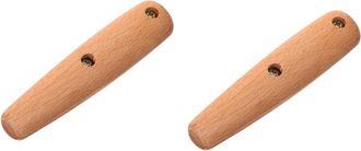 Pretyzoom 2sätze Holzgriff Für Spatel Anti-verbrühungs-greifhilfe Einsetzbar Für Küchenwerkzeuge Langlebig Und rutschfest Zum Backen Und Kochen