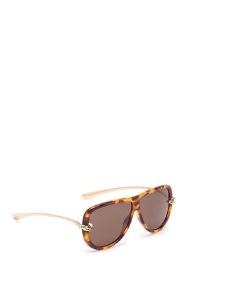 Bottega Veneta Lunettes De Soleil - Marron