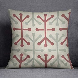 Bonamaison Le Jardin du Lin Kissenhüllen, Cotton, Mehrfarbig, 45x45