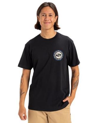 Quiksilver T-Shirt Manche Courtes Circle Back SS Homme Noir XL