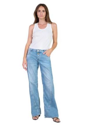 Le Temps Des Cerises Jeans Wide Leg Lauryn Twist Bleu N°4