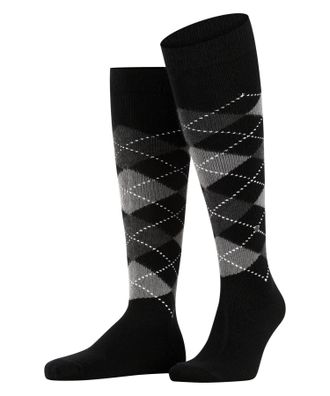 Burlington Herren Kniestrümpfe Preston M Kh warm und weich lang gemustert 1 Paar, Beige Pearl 3880, 40-46