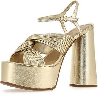Michael Kors Femme Alessia Sandals, Dor&eacute; p&acirc;le, 41 EU