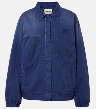 Miu Miu Blouson aus Baumwoll-Twill