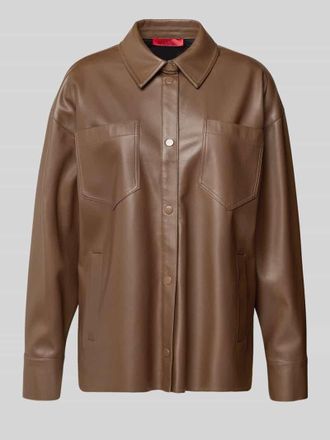 Max & Co. Regular Fit Jacke in Lederoptik mit Brusttaschen Modell FURIO