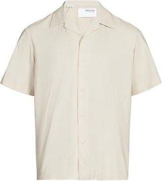 Selected Chemise imprim&eacute;e en coton m&eacute;lang&eacute;