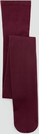 Mango Chaussettes mi-hautes unies bordeaux - Femme - S - MANGO