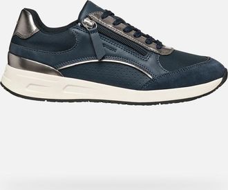 Geox Schuhe Bulmya Dame Marineblau/silber