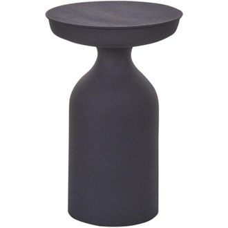Beliani Beistelltisch TENJO Metall Schwarz
