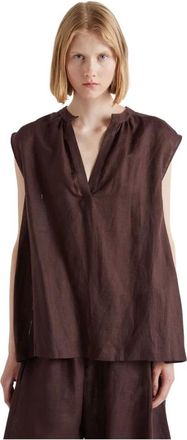 Meimeij Femme, Tops, Brun, Taille: 38 FR Moka Top