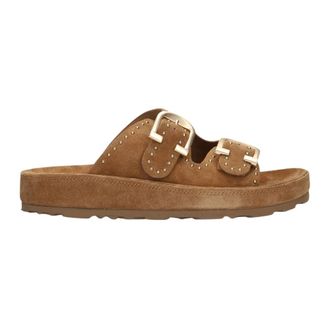 Stefano Lauran Platform Suede Slipper - - Shoes - Damen - Braun - 41 EU