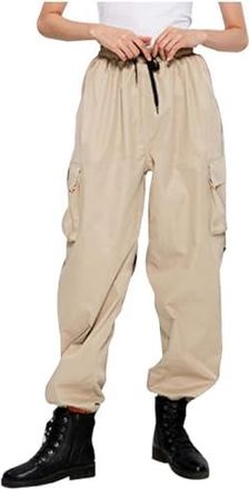 Generic Pantalon de pluie de moto pour homme et femme | Surpantalon de moto dextérieur avec imperméabilité respirante, beige, 4XL