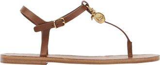 Chloé Femme, Chaussures, Brun, Taille: 39 EU Sandales en cuir marron