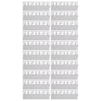 Valiclud Veemoon 50 St&uuml;ck Papier Schneeflocken Weihnachtsdeko f&uuml;r Kerzen Lampenschirme Hohles Schneeflocken-Design f&uuml;r Gem&uuml;tliche Atmosph&auml;re Robustes und Rei&szlig;f