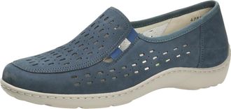 Waldl&auml;ufer Damenschuhe - Bequeme Slipper - Halbschuhe Henni 496501 191 206 Blau, EU 35.5