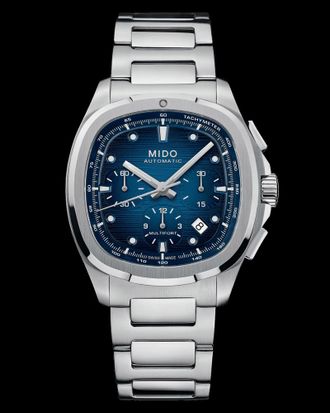 Mido Multifort TV Chronograph Blau mit zus&auml;tzlichem Band Herrenuhr M049.527.11.041.00