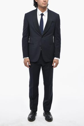 Corneliani 3-teiliger Anzug aus reiner Schurwolle mit Schalkragen aus Satin Corneliani