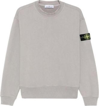 Stone Island SweaT-shirt &agrave; col rond - Homme - Sweatshirts et sweats &agrave; capuche - Gris - Taille: XL