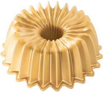 Nordic Ware Backform Brilliance Bundtpfanne f&uuml;r 6 Tassen, Aluminium, goldfarben, 21 cm x 20,6 cm, NW 93277