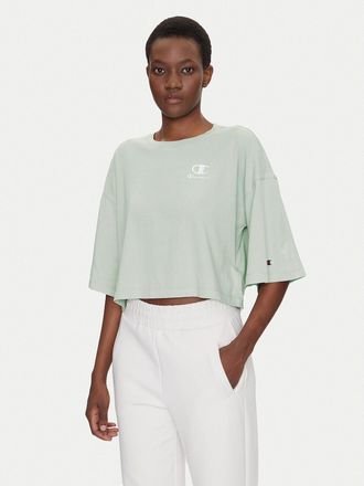 Champion T-Shirt Icons Washed Look 118023 Grün Loose Fit