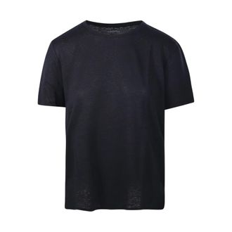 Majestic Filatures Noir T-Shirt - - Tops - Damen - Schwarzk - M
