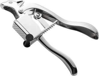 Valiclud Edelstahl Knoblauchpresse Manuell Knoblauchmaschine Mit Nylon-klinge Knoblauchzerkleinerer Für Küche Langlebig Und Rostfrei Zum Zerkleinern Von Knobla