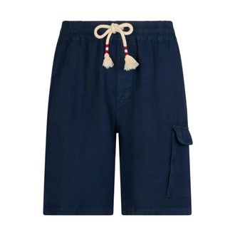 MC2 Saint Barth Homme, Shorts, Bleu, Taille: M Short Marseille en Lin
