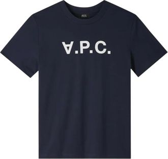 A.P.C. A.p.c., Homme, Tops, Bleu, Taille: S Standard Grand VPC T-shirt